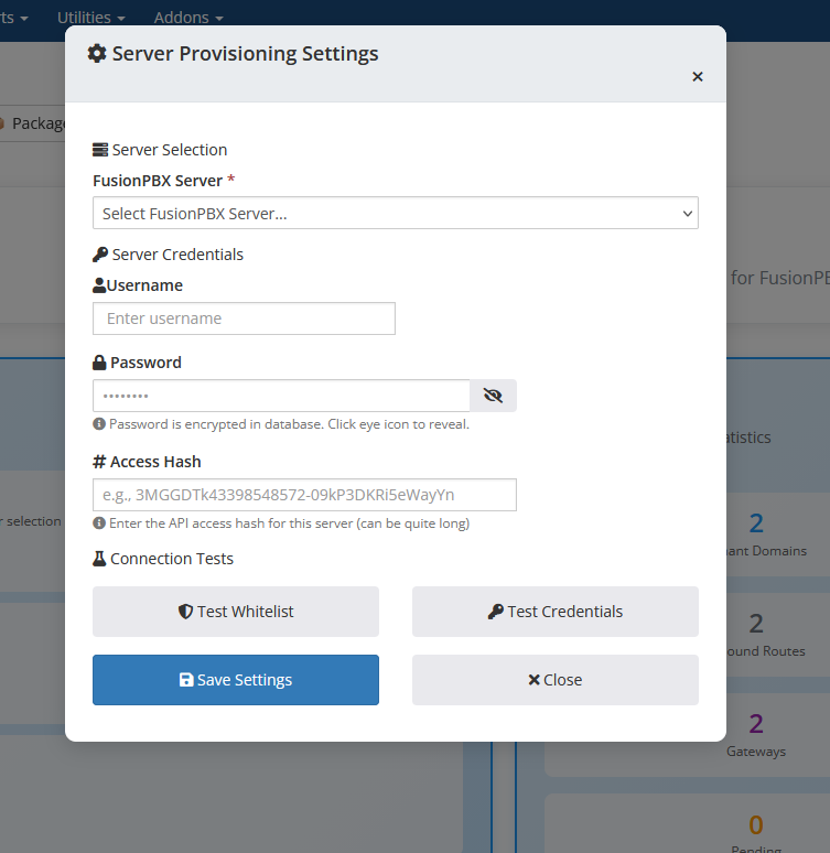 Client Services Admin Area — ictVoIP Billing for WHMCS documentation